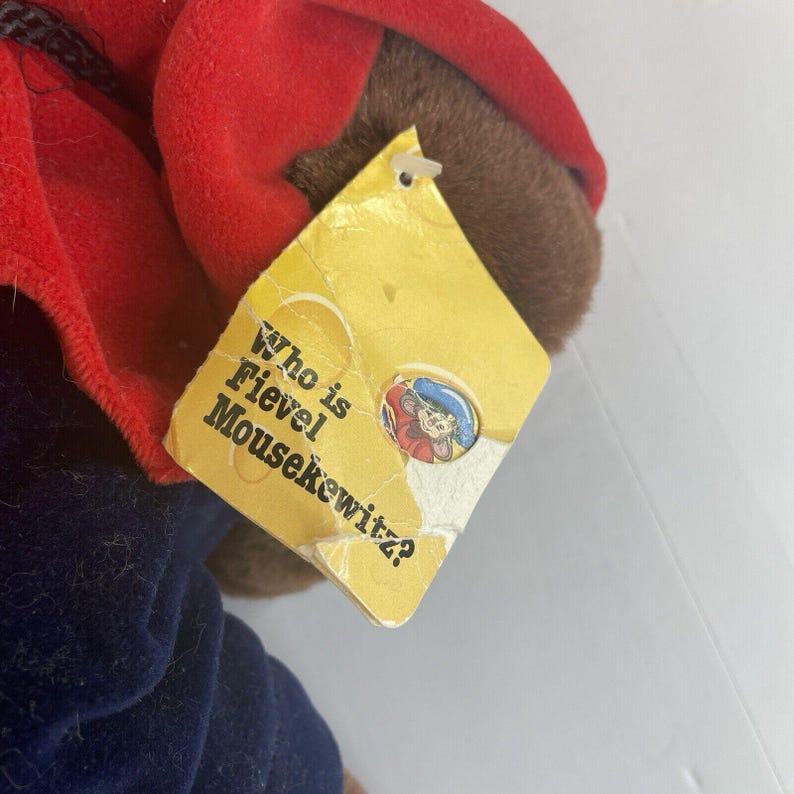 Vintage Fievel an American Tail Tale Plush Feivel Mouse Sears 1986 22 ...