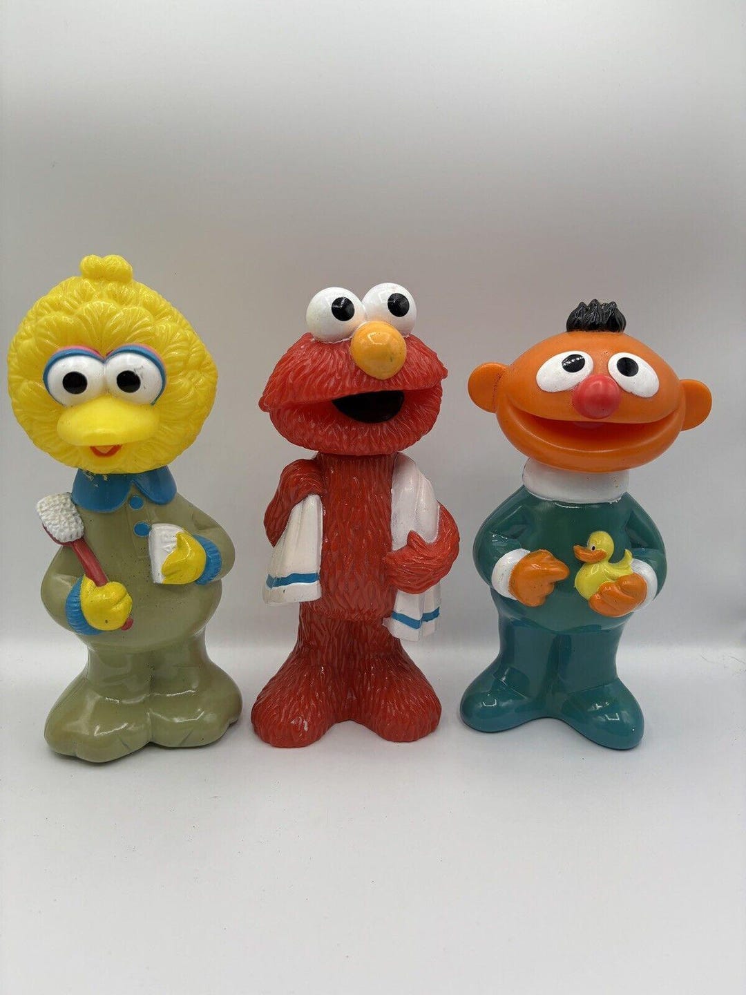 Vintage Sesame Street Bubble Bath Soap 1990s Empty Bottle Elmo Ernie ...