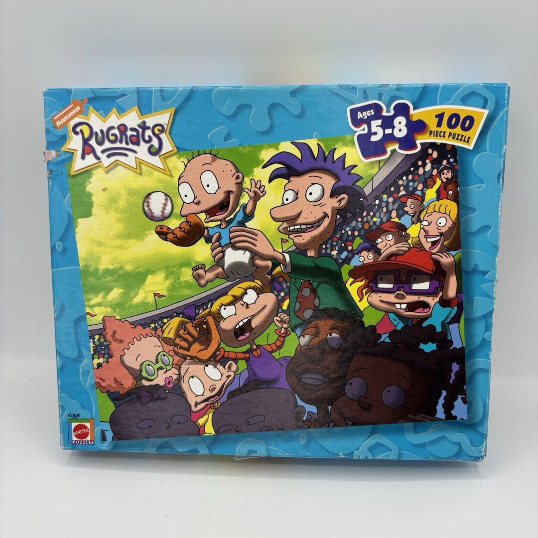 Nickelodeon Rugrats 100 Piece Puzzle Tommy Chuckie Angelica Vintage ...