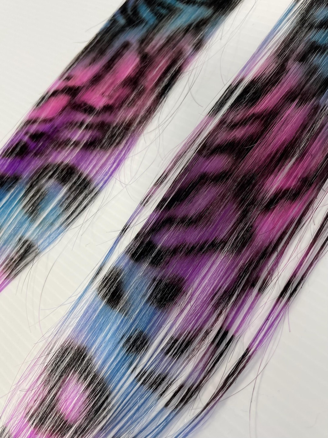 Pastel Animal Print Tape in Highlights Professionally Colored 100% Remy ...