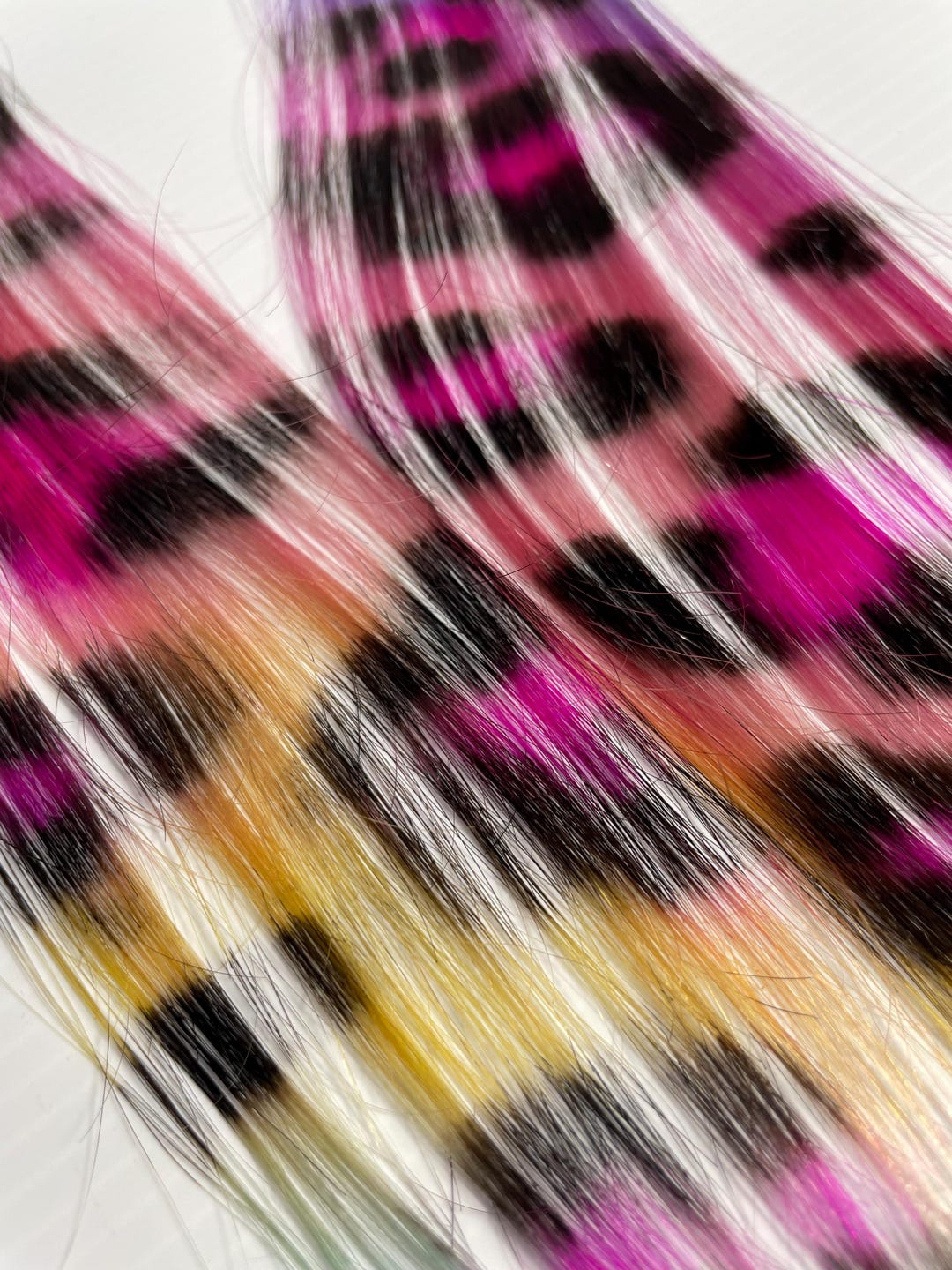 Leopard Print Clip in Highlights Lisa Frank Inspired Professionally ...