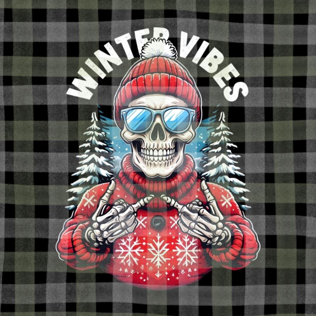 Winter Skeleton Christmas Shirt Design PNG (digital Download) - Etsy