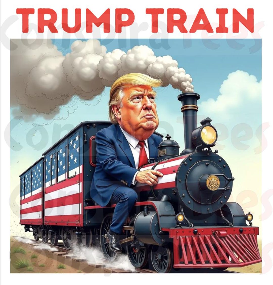 Trump Train PNG, Donald Trump Design, Transparent Background (digital ...