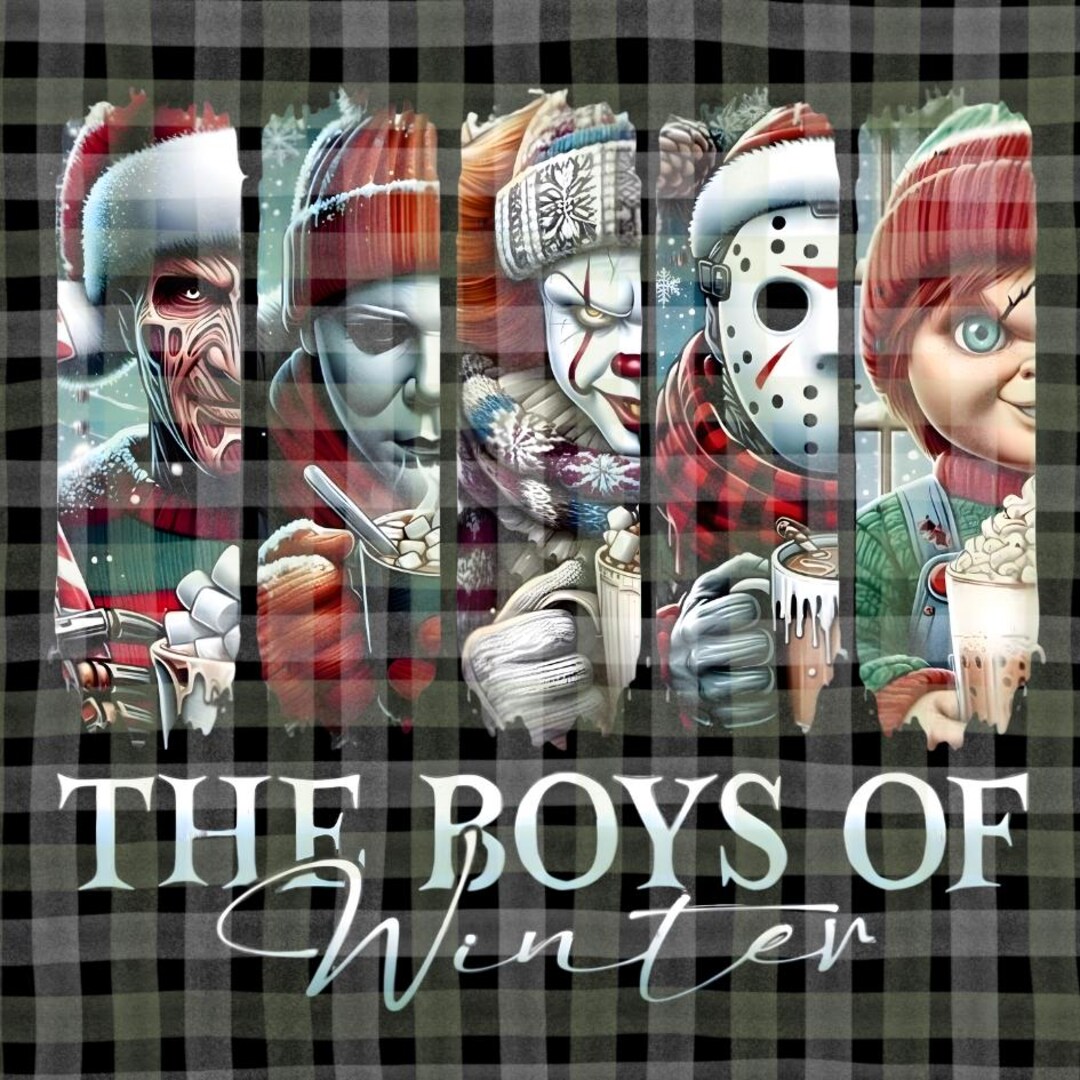 The Boys of Winter PNG, Famous Movie Slashers Design, Big Five Horror ...