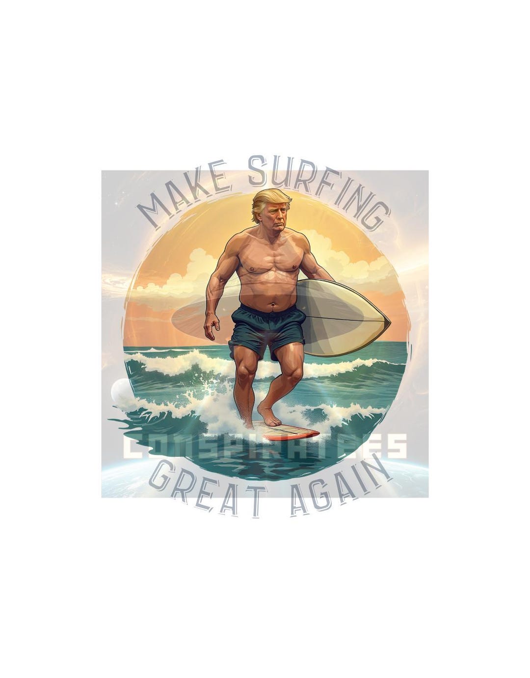 Surfing PNG, Make Surfing Great Again, Trump Surfing Shirt, Surfing ...