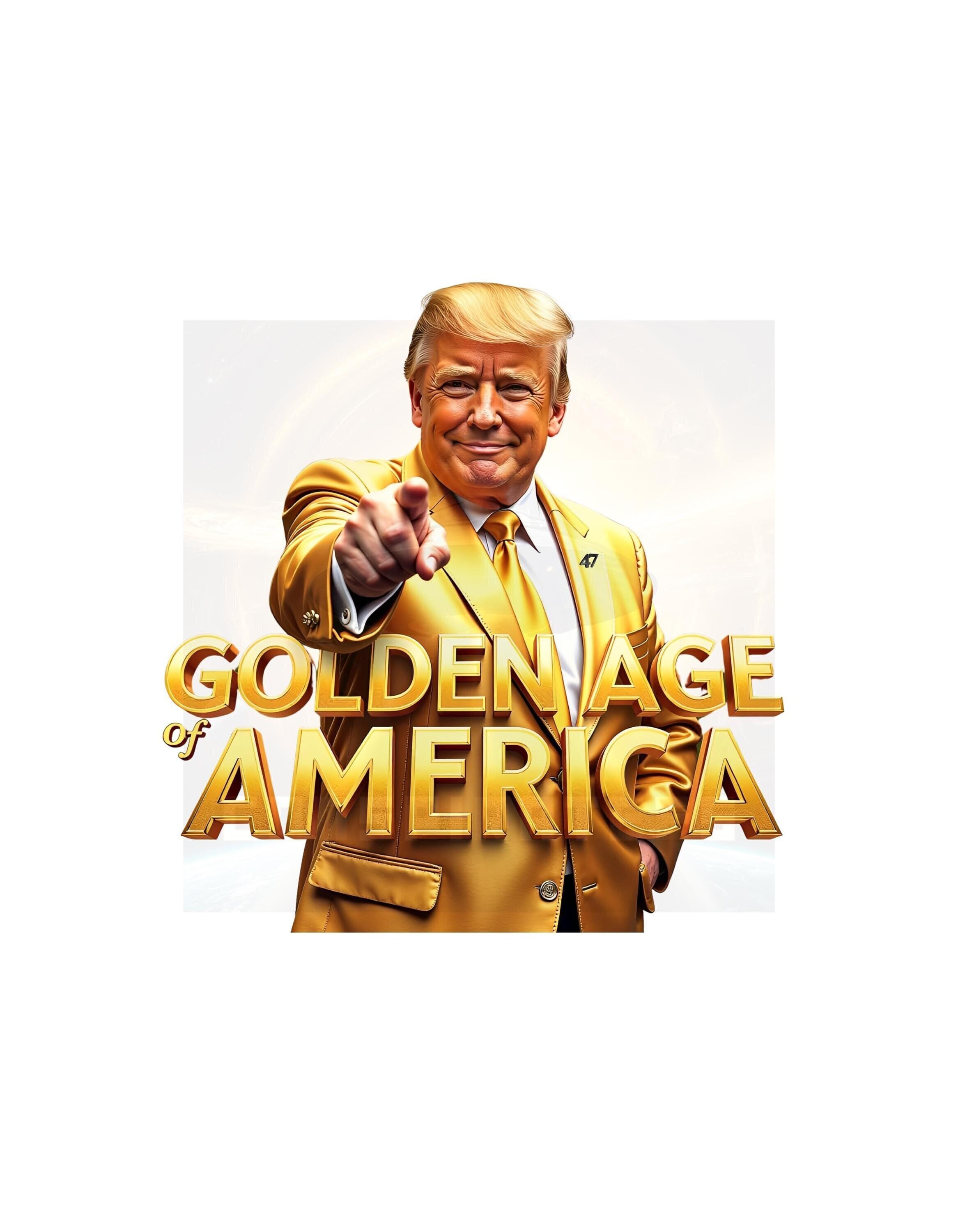 Trump Golden Age PNG: Gold Suit Design (digital Download) - Etsy