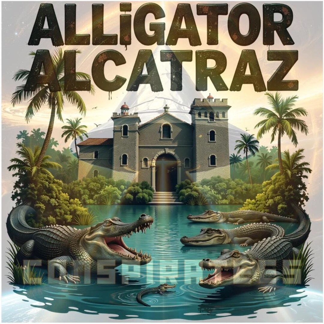 Alligator Alcatraz PNG, Original Alligator Alcatraz, Funny Shirt Design ...