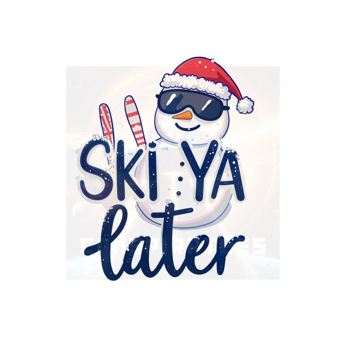 Ski Ya Later Png, Ski Ya Later Shirts, Winter Snow Png, Gift Ideas ...