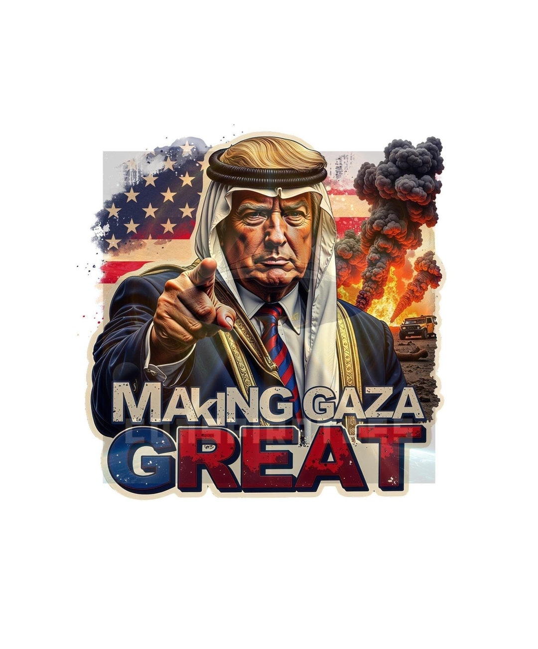 Making Gaza Great Png, Viral Gaza Png, Trump Png, Funny Trump Shirt ...