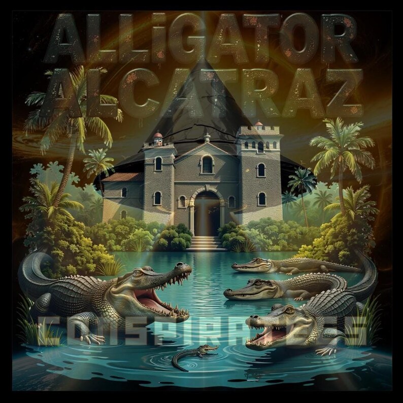 Alligator Alcatraz PNG: Funny Shirt Design (digital Download) - Etsy