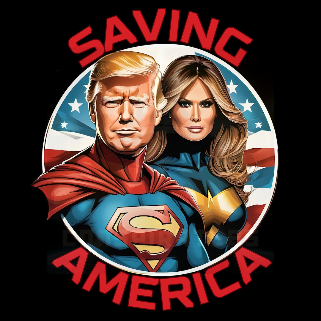 Funny Trump Superhero PNG: Saving America Design (digital Download) - Etsy