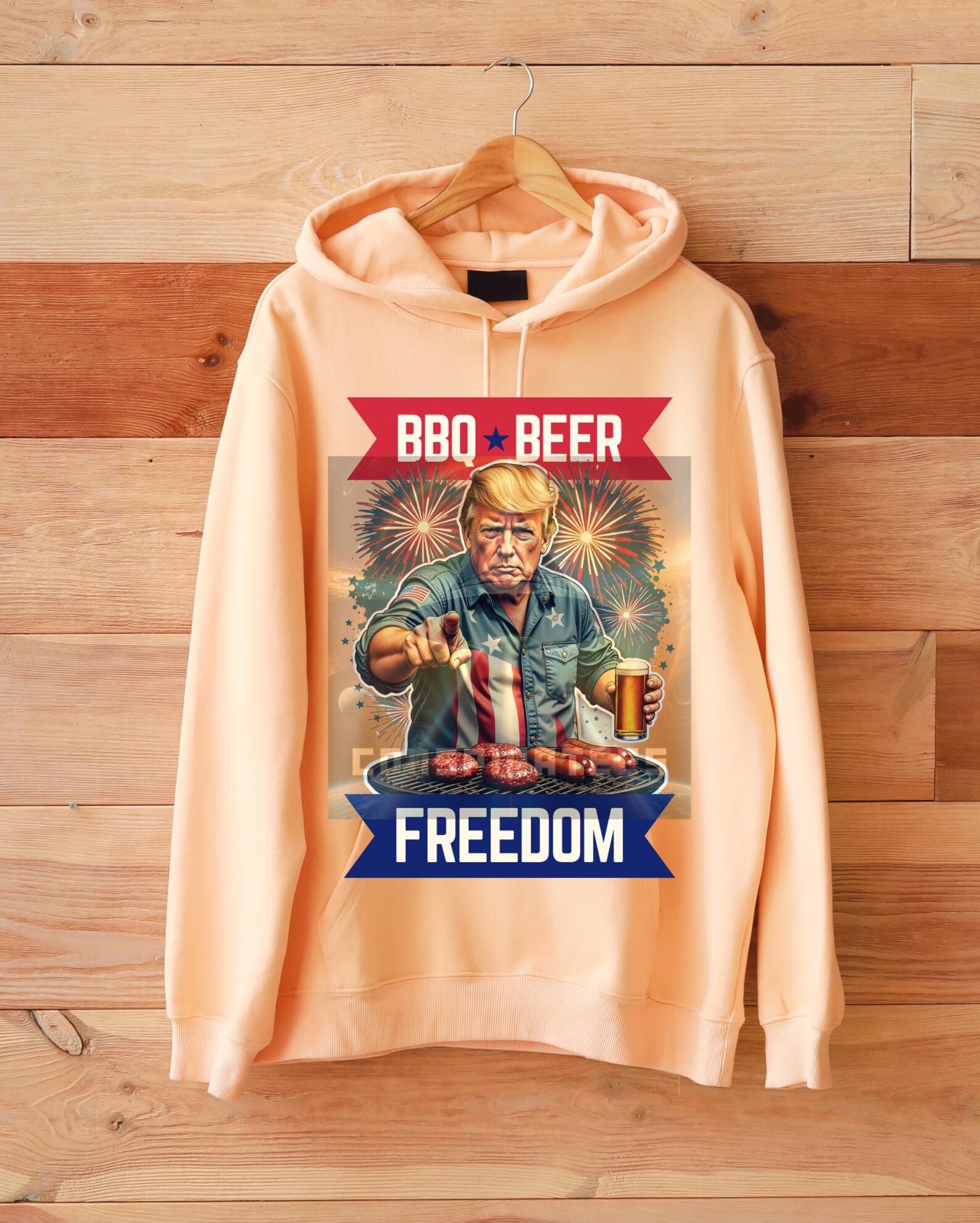 Trump BBQ Png, BBQ Beer Freedom Png, Fun Summer Shirt Design, Trump ...