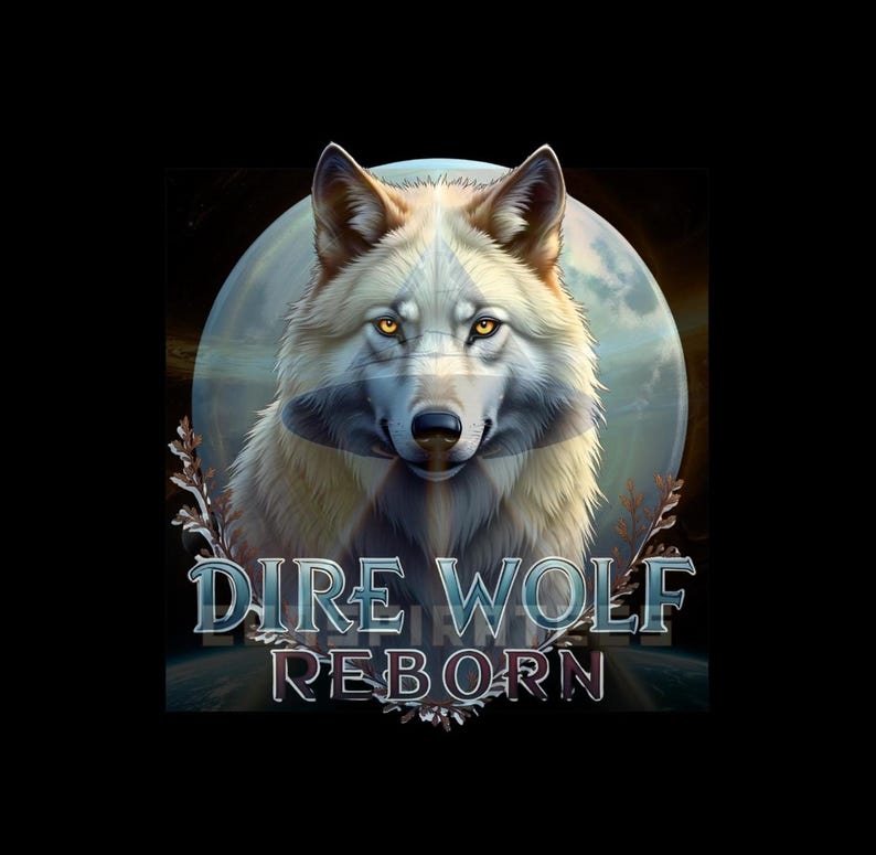 Dire Wolf Reborn PNG, Dire Wolf Design, Cool Wolf Shirt, Wolf PNG ...