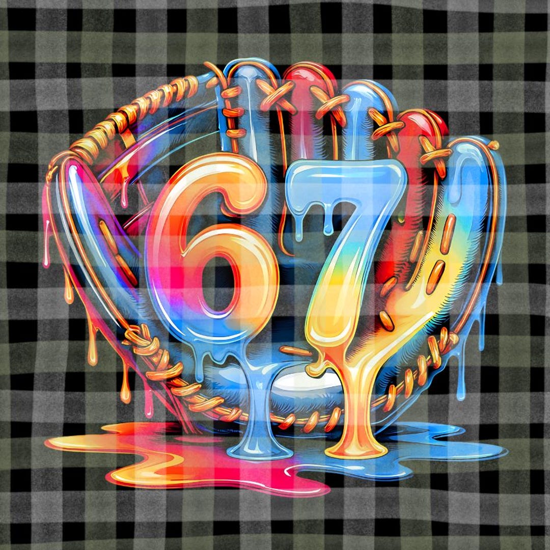 67 Baseball Drip Meme PNG, Retro Glove Graphic (digital Download) - Etsy