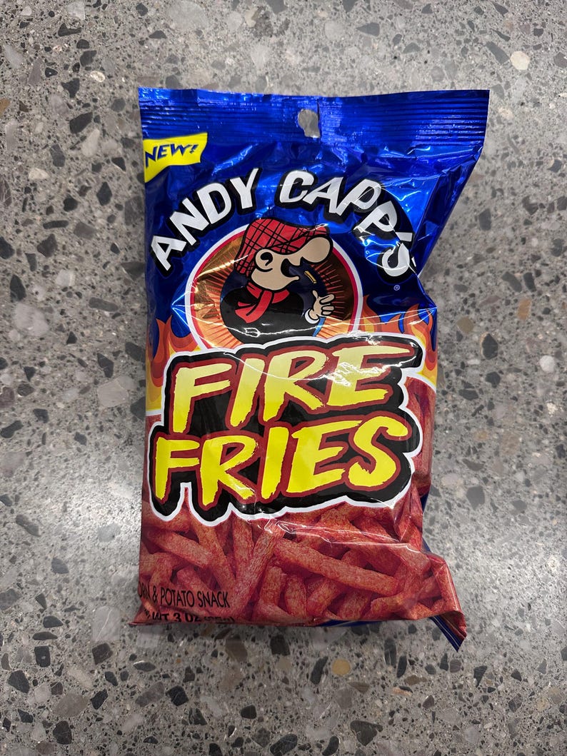3x Bags Andy Capp's Hot Fries and Ranch Flavored Oven Baked Crunchy ...