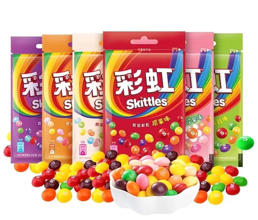 Exotic Skittles Asian Food Snacks Candy Skittles, Rare Skittles, - Etsy