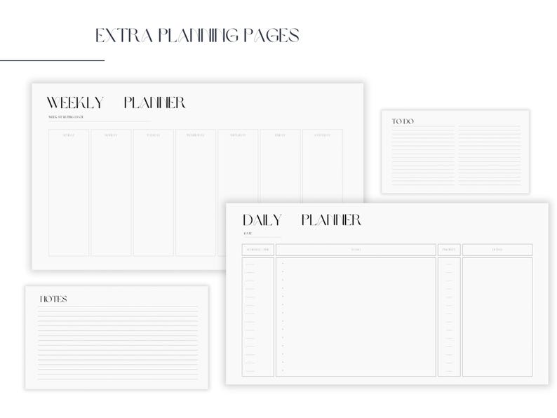 2025 Minimalist Calendar 2025 Planner Monthly Calendar Digital ...