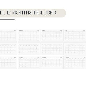 2025 Minimalist Calendar 2025 Planner Monthly Calendar Digital ...