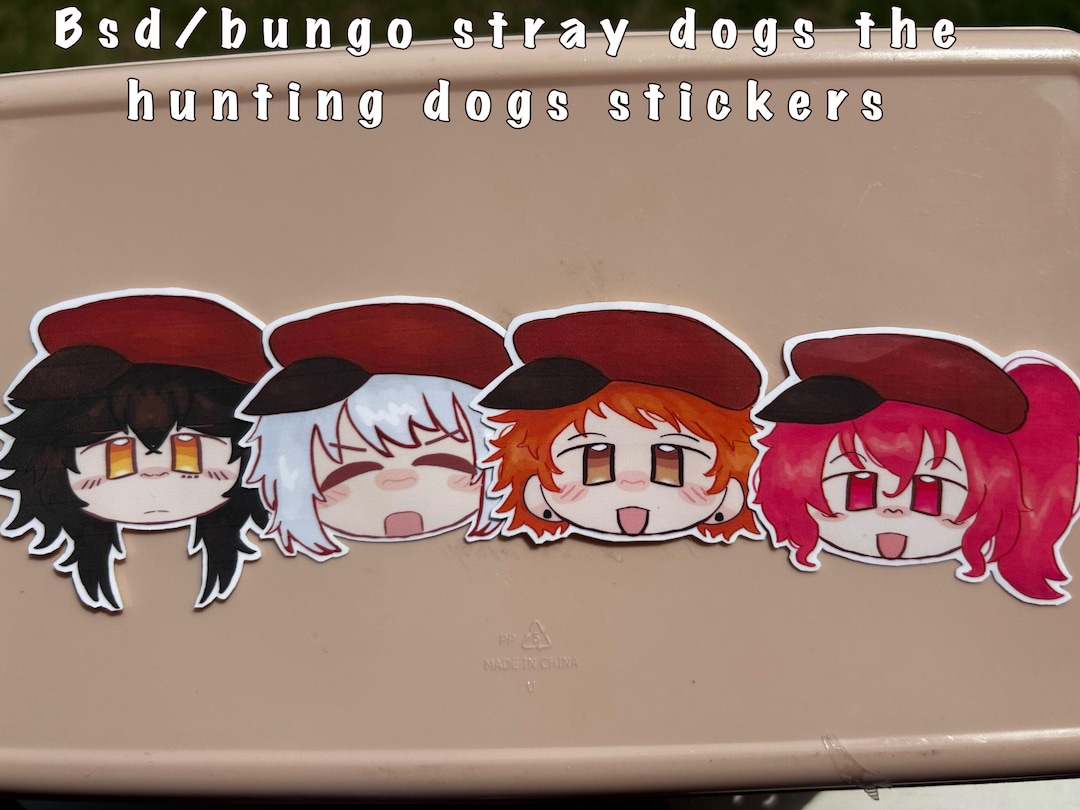 Bsd/bungo Stray Dogs Hunting Dogs Stickers- Jouno Tecchou, Tachihara ...