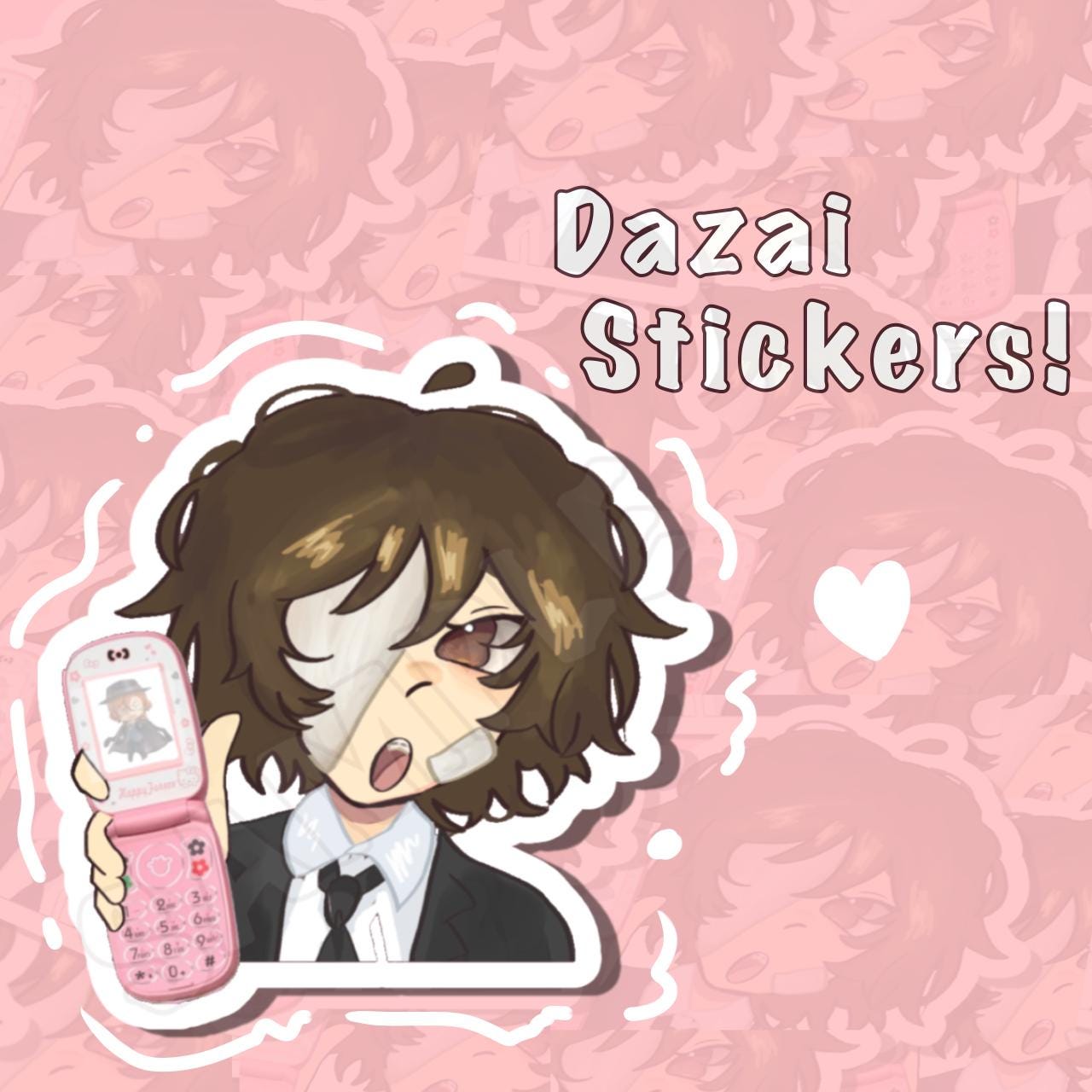 Bsd Bungo Stray Dogs Dazai Sticker - Etsy