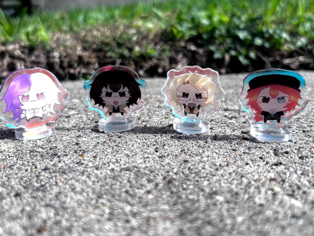 Bsd/bungo Stray Dogs Acrylic Mini Rainbow Standees -sigma, Dazai ...