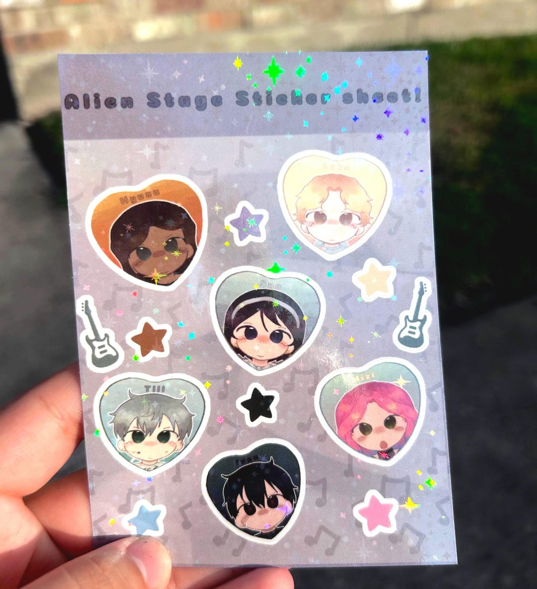 Alien Stage-ivan, Till, Luka, Sua, Mizi, and Hyuna Holographic Cute ...