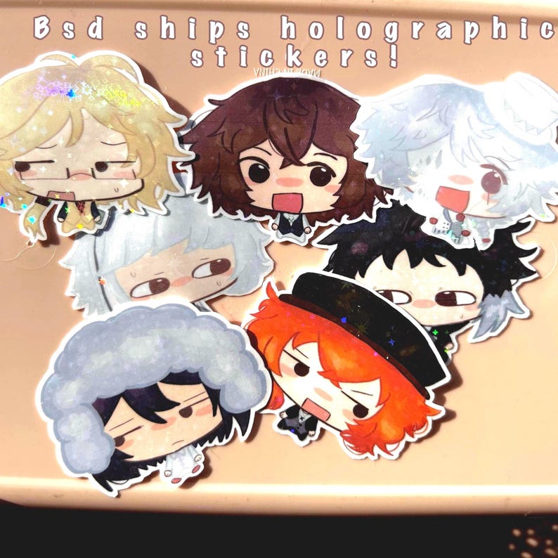 Bsd/ Bungo Stray Dogs Ships! Holographic Stickers! - Etsy
