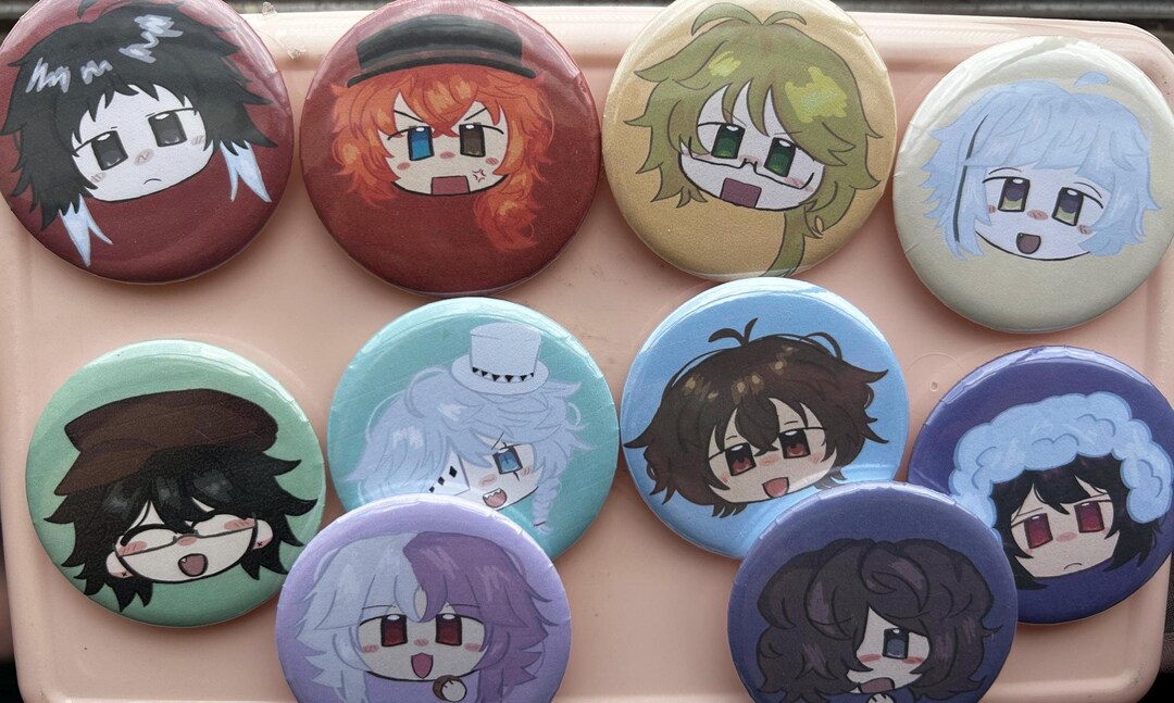 Bsd/bungo Stray Dogs Large Badges/pins - Etsy
