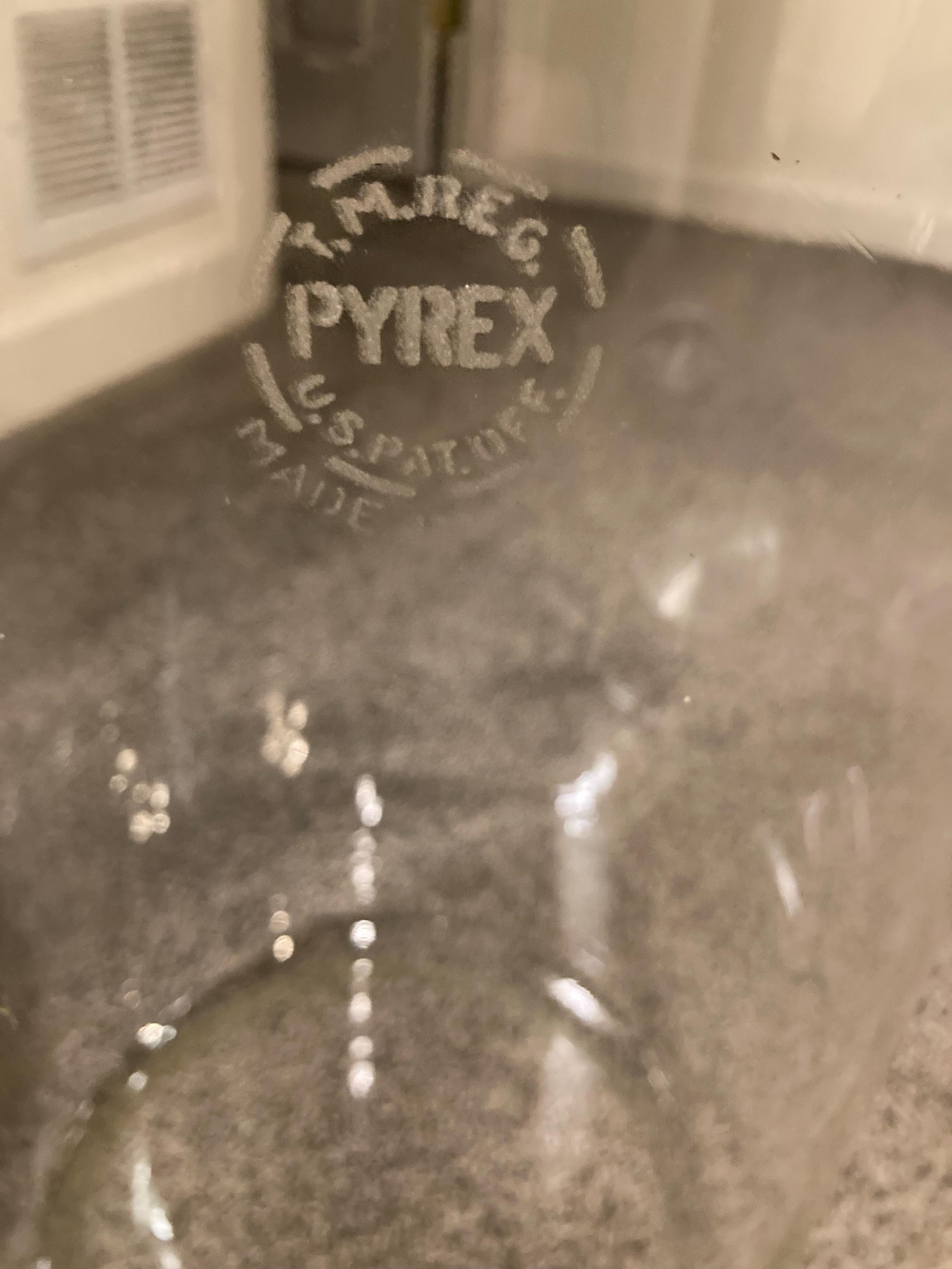 Extra Large Pyrex Lab Glass Trash Can Vase Vintage Circa 1950's With ...