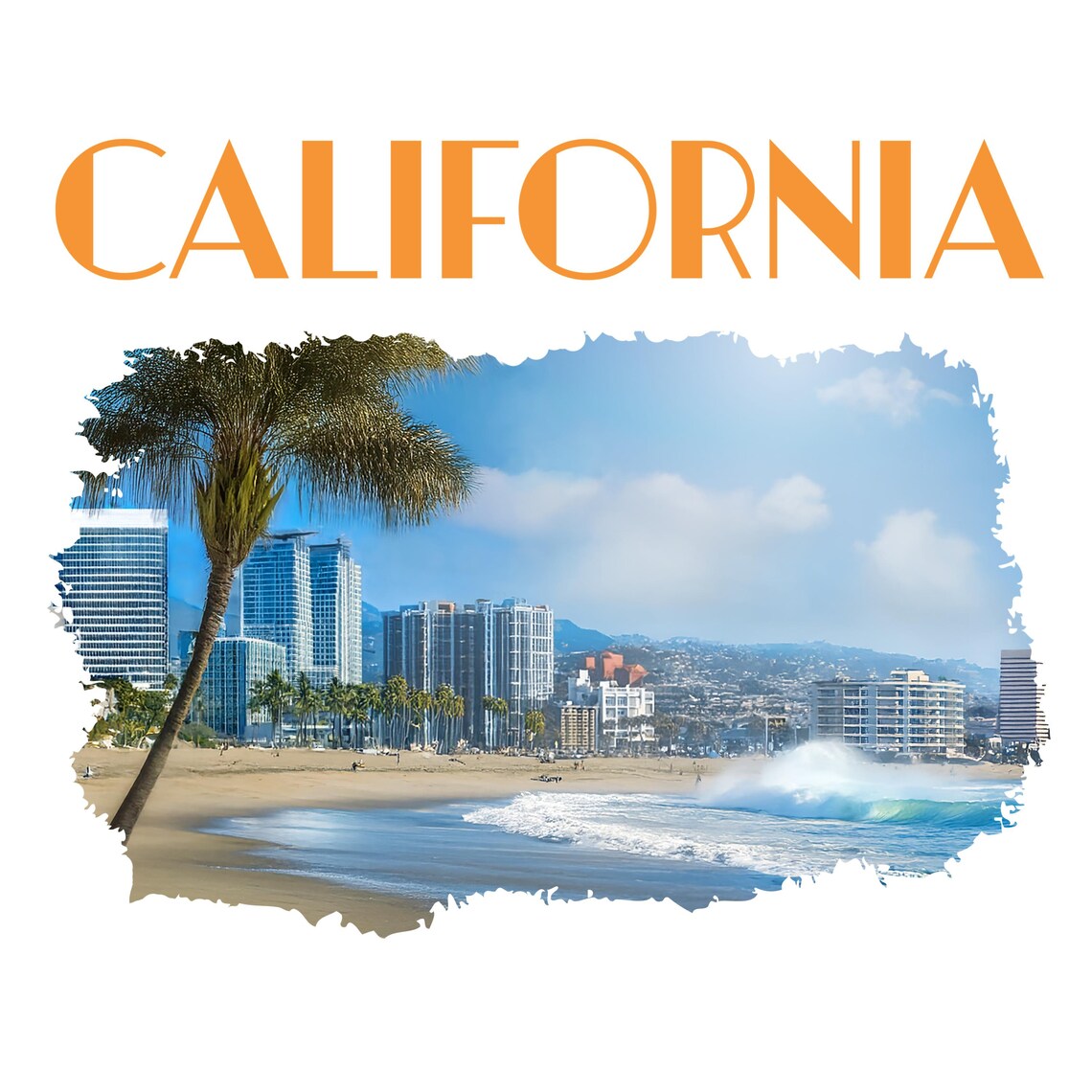 California PNG Digital Download, State Logo PNG Printful, Vintage ...