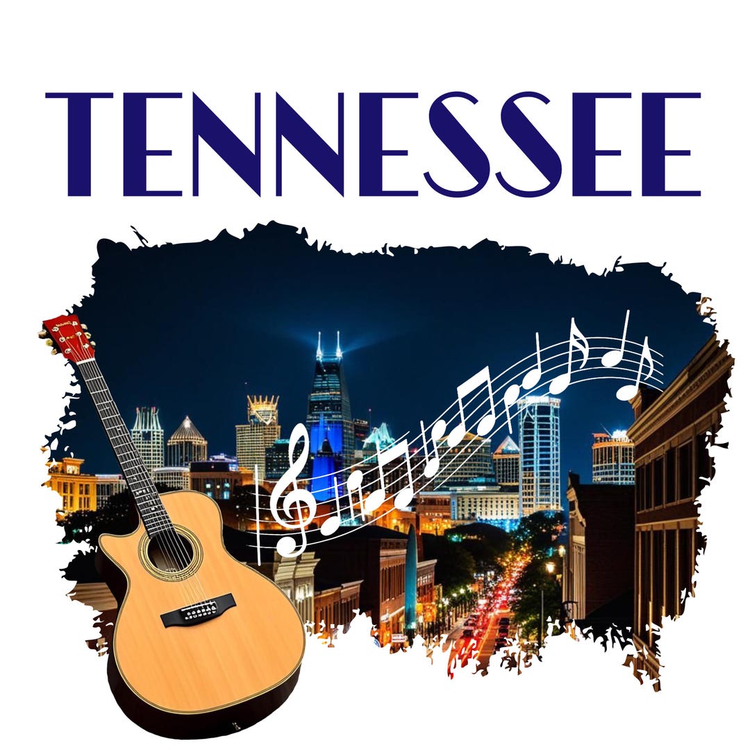 Tennessee PNG Digital Download, State Logo PNG Printful, Vintage ...