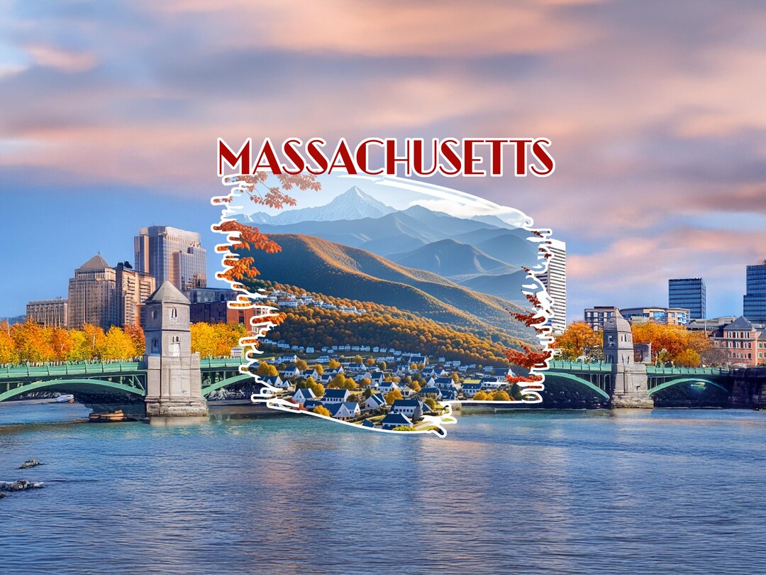 Massachusetts PNG Digital Download Bundle, State Desktop Wallpaper ...