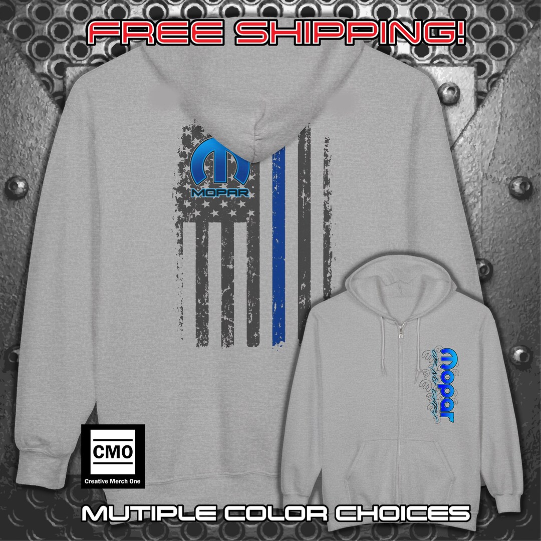 Mopar Zip Hoodie | Mopar or No Car Logo Automotive Racing Apparel ...