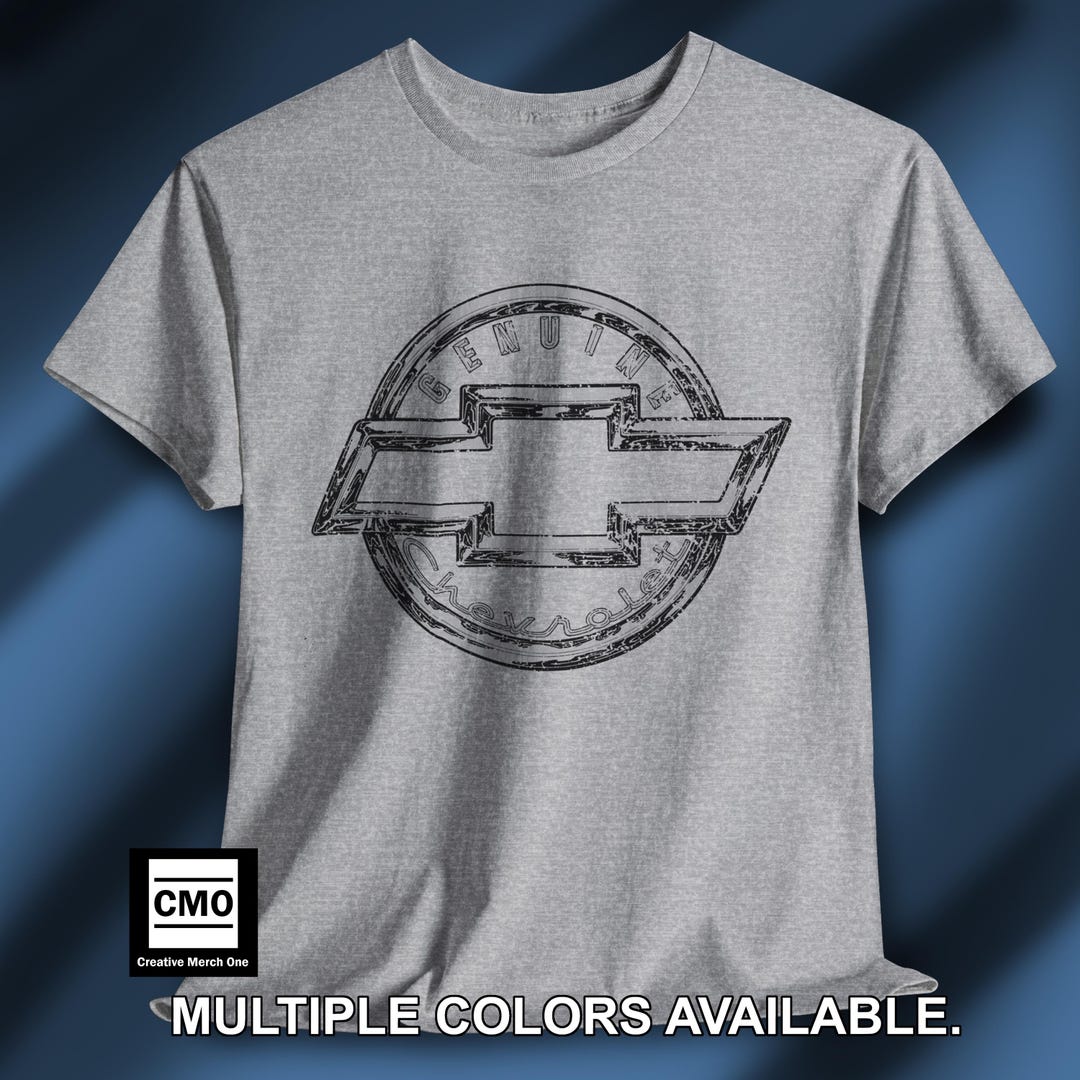 Classic Chevrolet Bowtie T-shirt, Vintage Car Lover Gift, Vintage Chevy ...