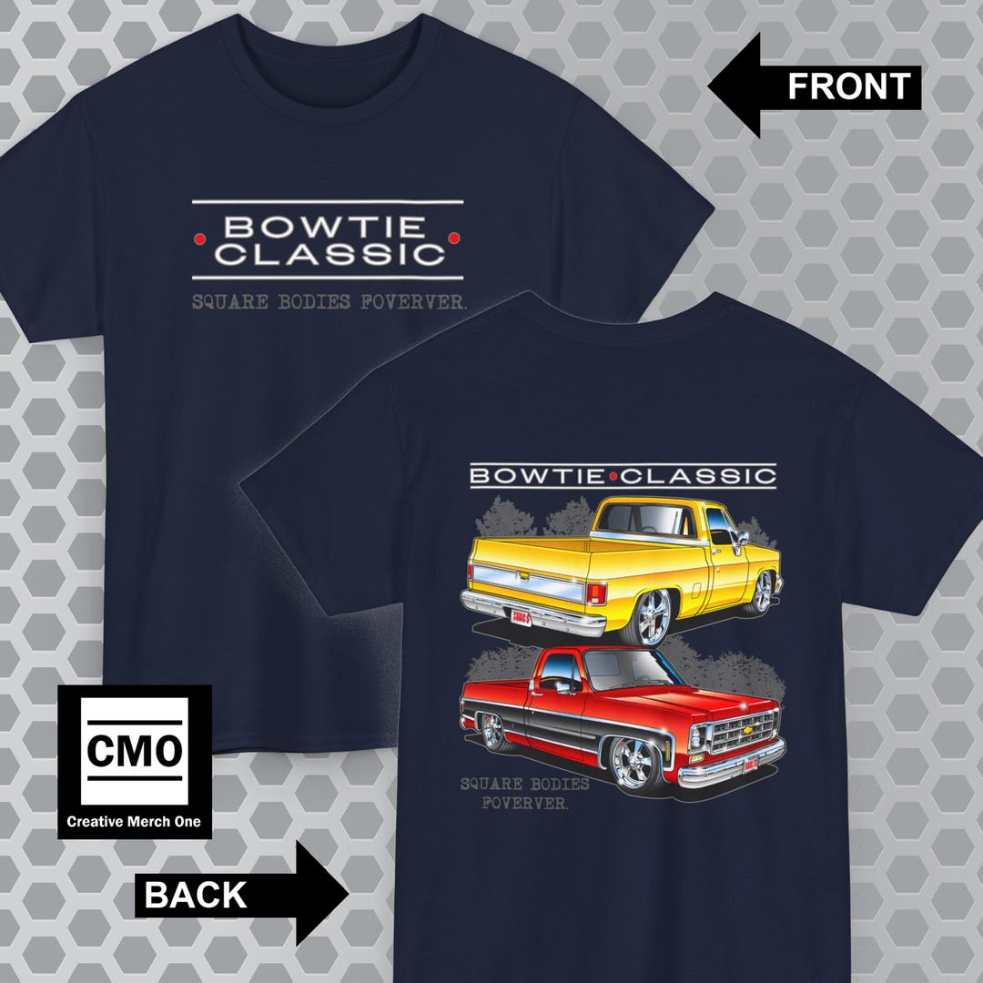 Vintage Chevy Square Body Truck T-shirt: Front & Back Print - Etsy