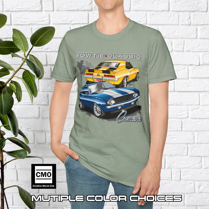 Classic 69 Camaro T-shirt: Vintage Muscle Car Graphic Tee - Etsy