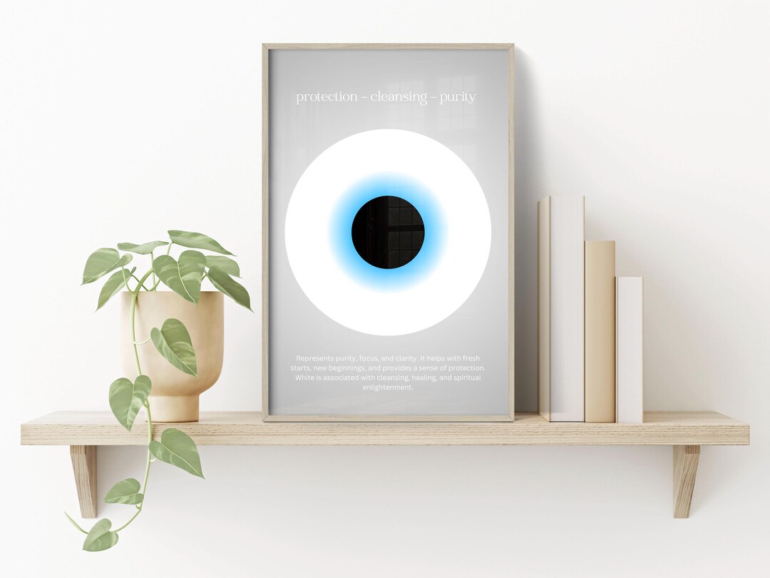 White Evil Eye Digital Art - Purity, Cleansing, Focus, Protection ...