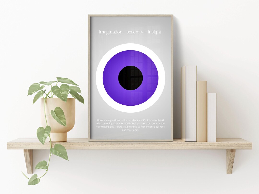 Purple Evil Eye Digital Art - Imagination, Serenity, Insight, Spiritual ...