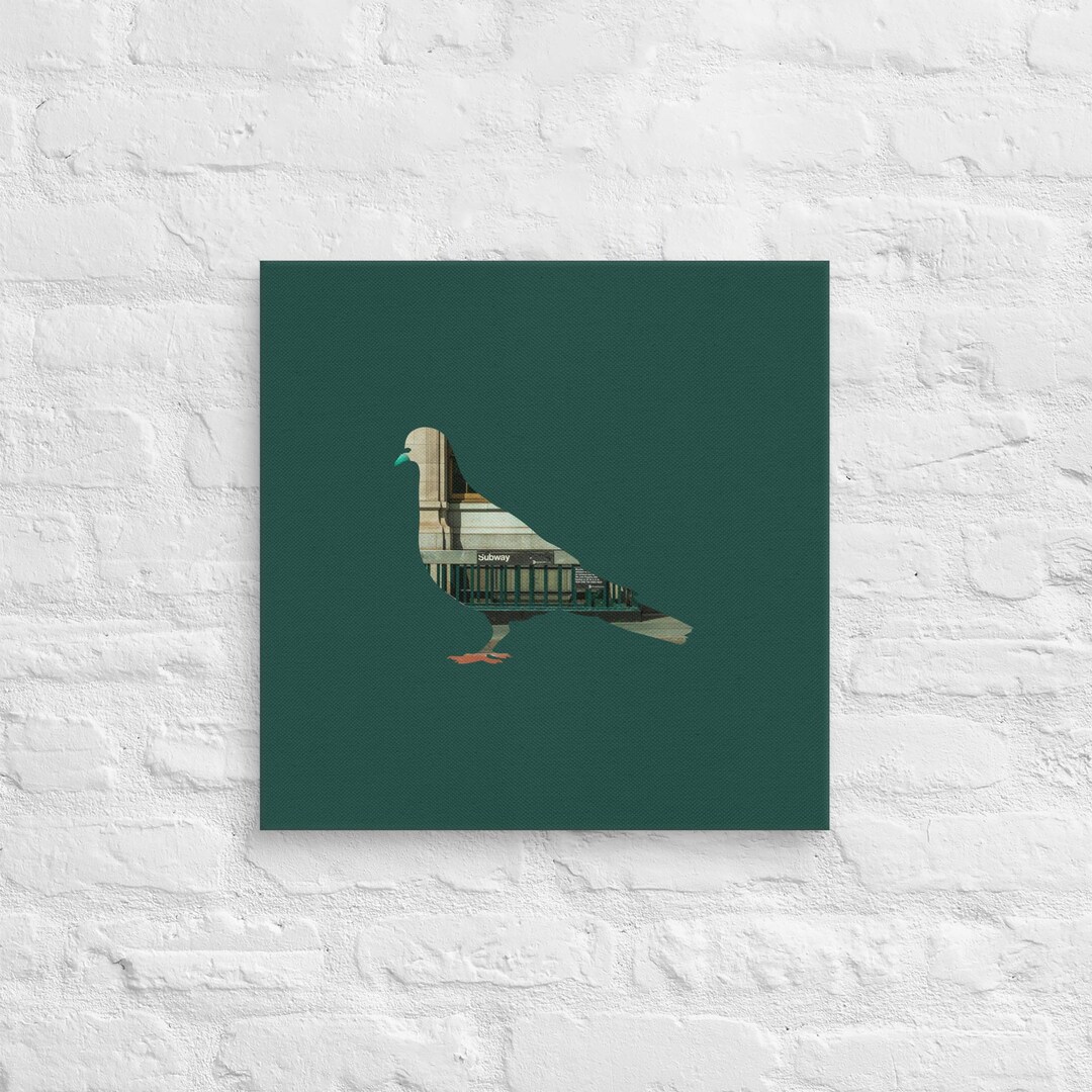 NYC Pigeon With Subway Station Silhouette - Reflections of the Wild ...