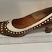 Vintage Brown Off-white Leather Spectator Pump, Women's Size 6.5 ...