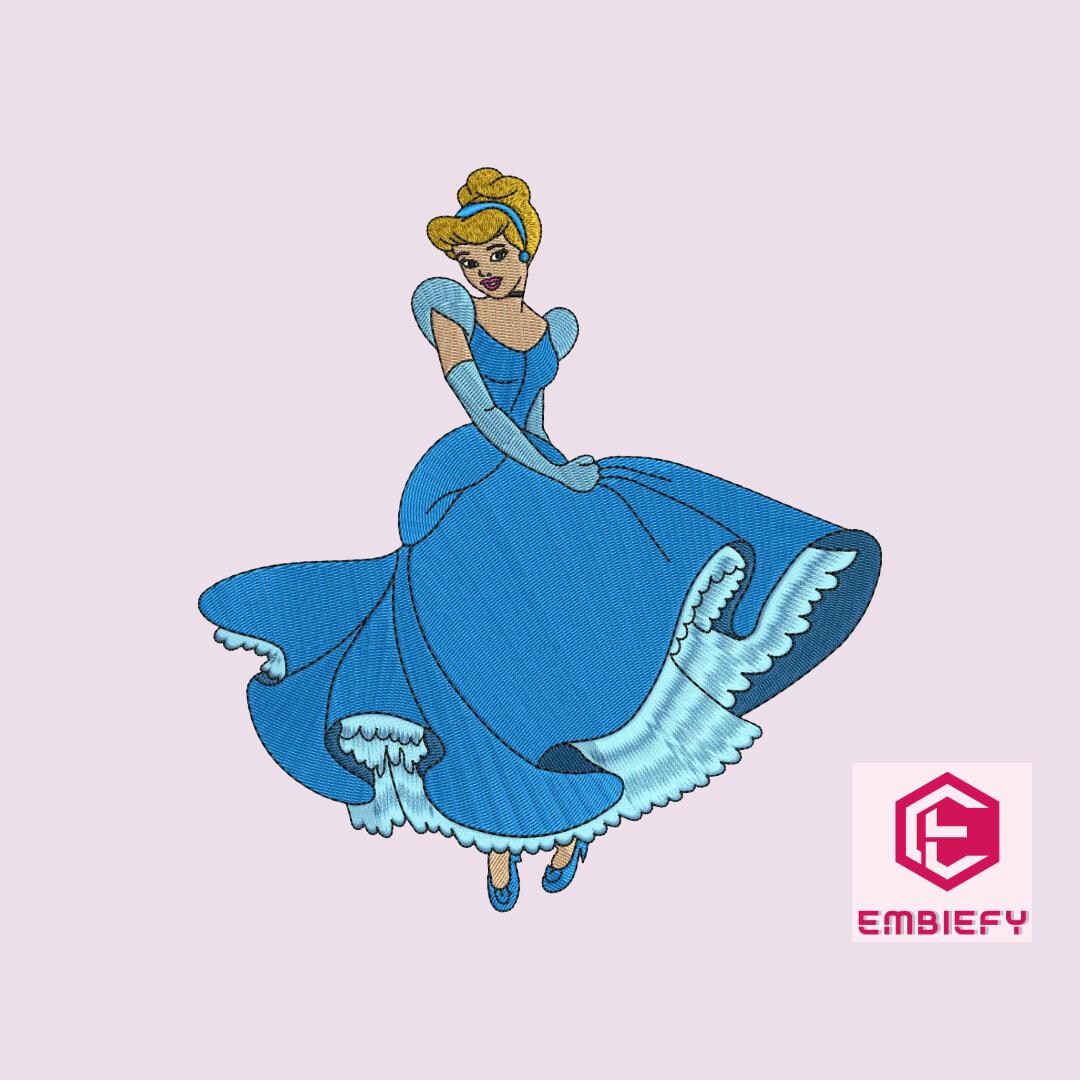 Cinderella Machine Embroidery Design: Princess Pattern, 4 Sizes - Etsy ...