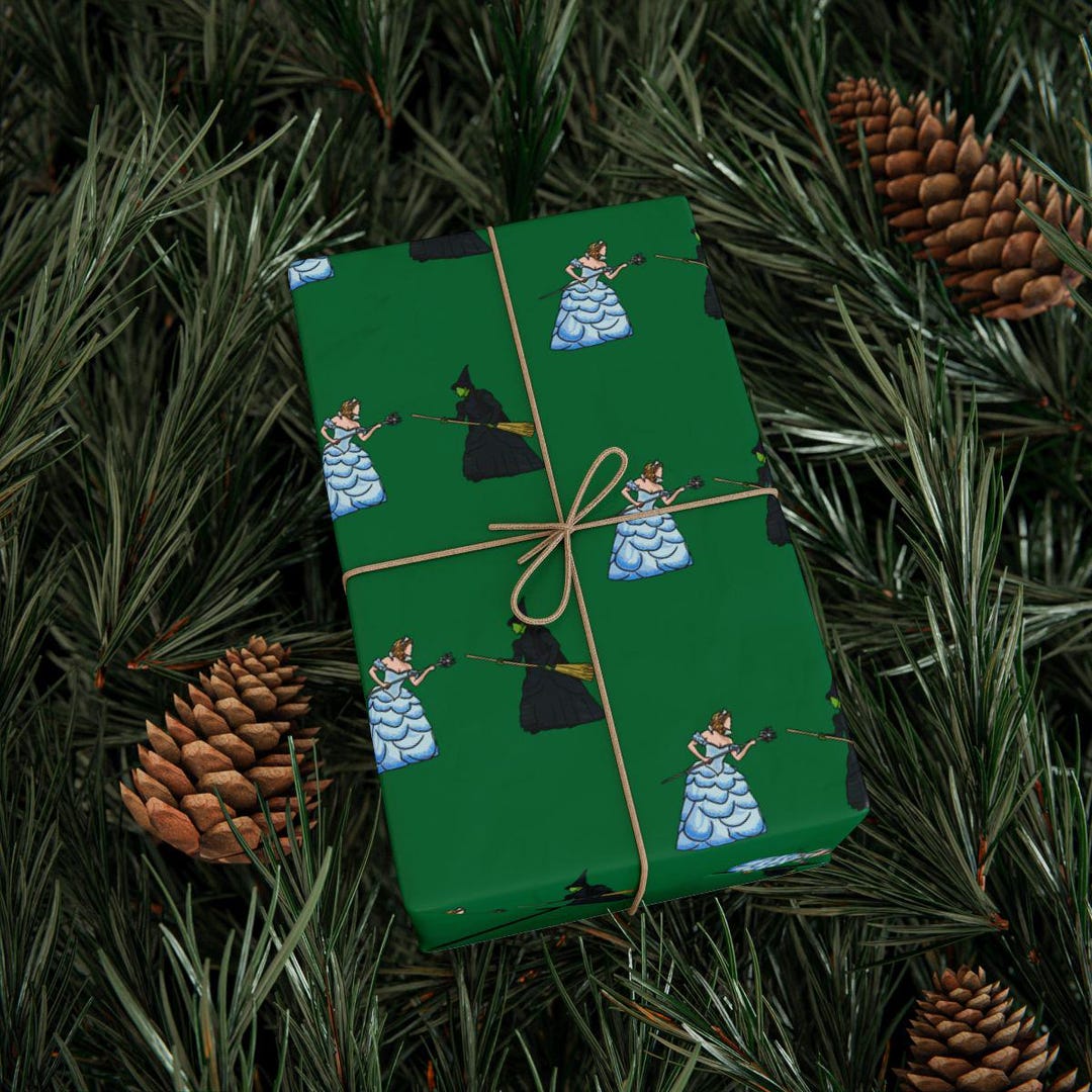 Wrapping Paper: Wicked-glinda and Elphaba gift Wrap, Birthday, Holiday ...
