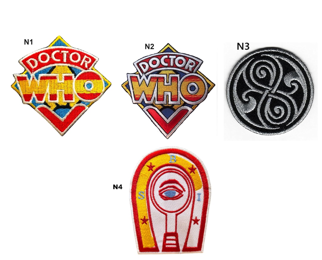 Doctor Who Series Logo Iron on Sew on Embroidered Patch Badge Transfer ...