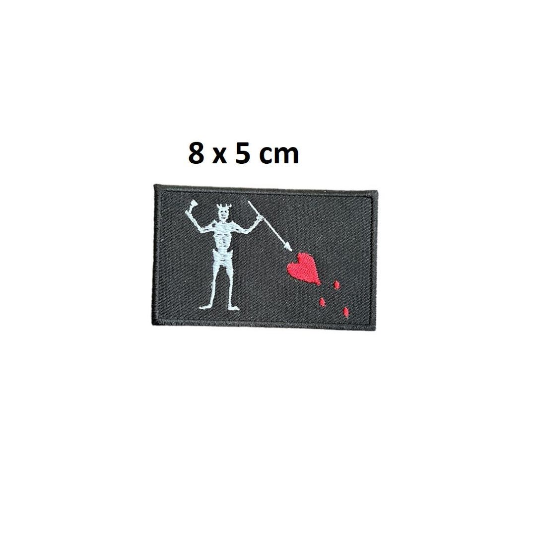 Blackbeard Pirate Edward Horror Patch Badge Embroidered Iron or Sew on ...