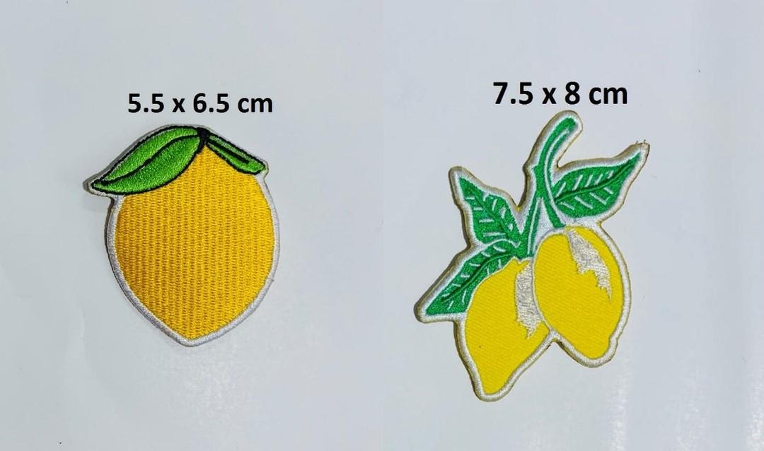Plant Veggie Cute Lemon, Lemons Embroidered Iron Sew on Patch Jacket ...