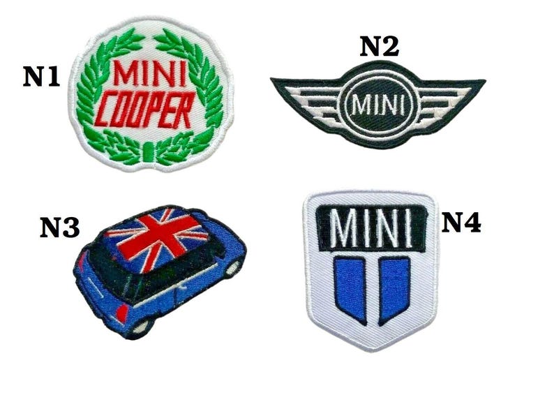 Mini Car Racing Motor Mini Cooper Logo Embroidered Patch Badge Sew on ...