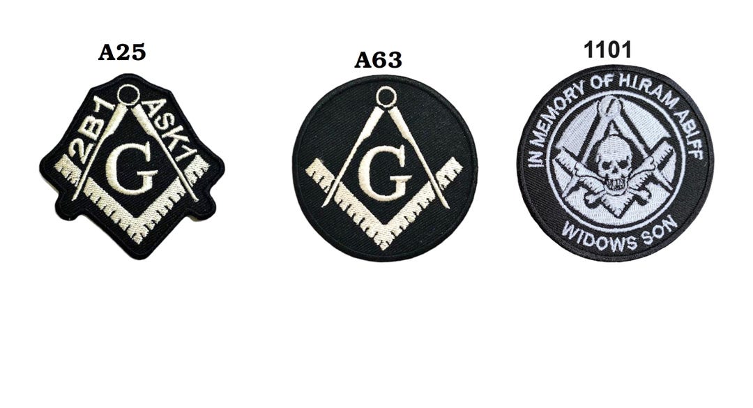 Compass G 2B1 ASK1 Freemason Masonic in Memory of Hiram Abiff Widows ...