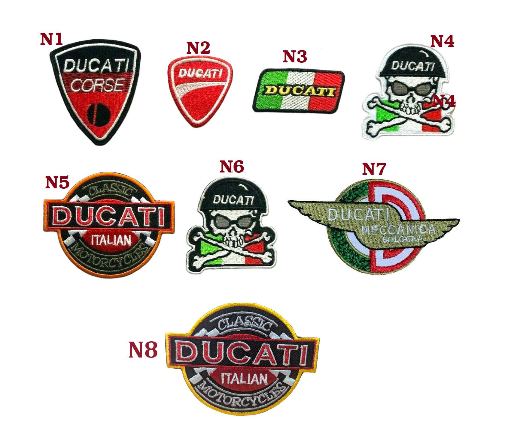 Ducati Bike Sports Motorsports Embroidered Iron on Sew on Patch Badge New Sports T-shirt Jacket ...
