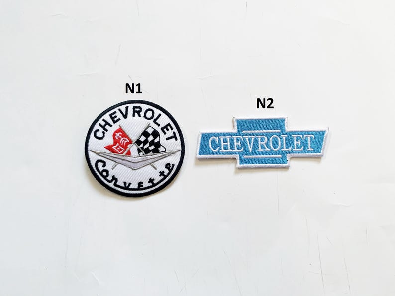 Chevrolet Corvette Car Sports Trendy Car Racing Embroidered Iron on Sew ...