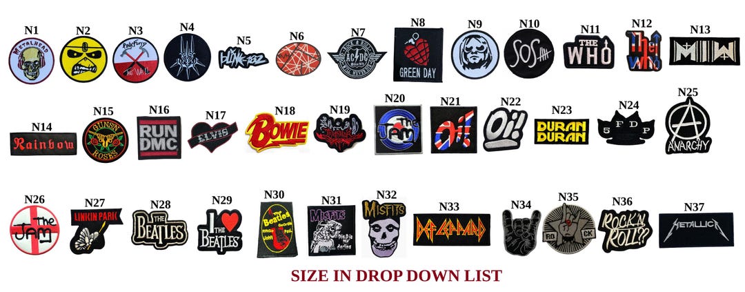 Rock Music Patch Rock Heavy Metal Patch Sew on Iron on Embroidered Rock ...
